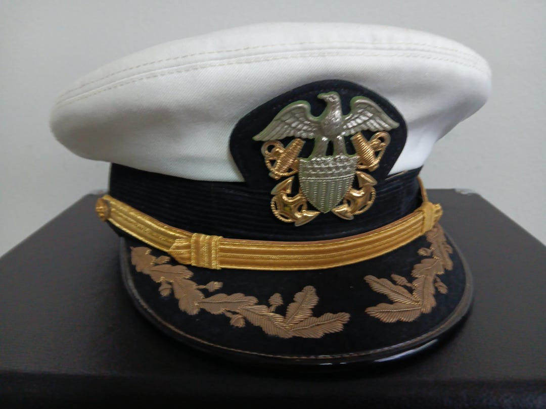 WW2 Navy Officers Captain Rank Cap - Etsy