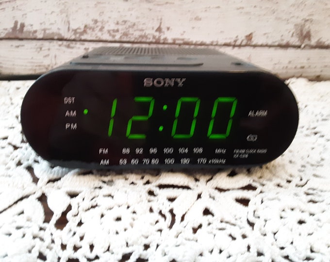 Sony Dream Machine - AM/ FM Alarm Clock Radio - Black - ICF-C218 - Etsy