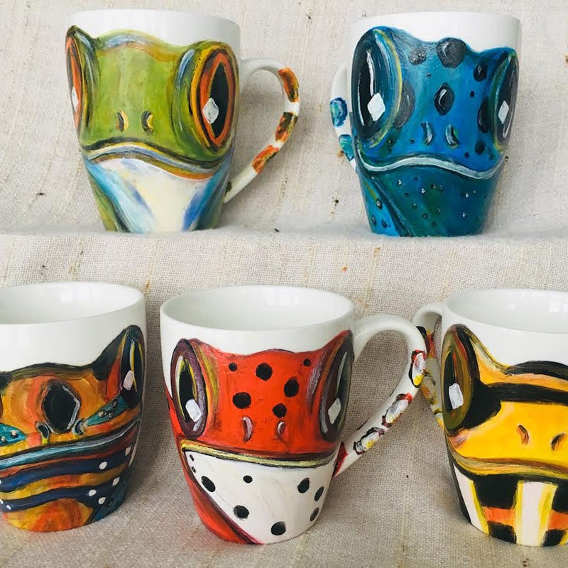 Porcelain Frog - Etsy