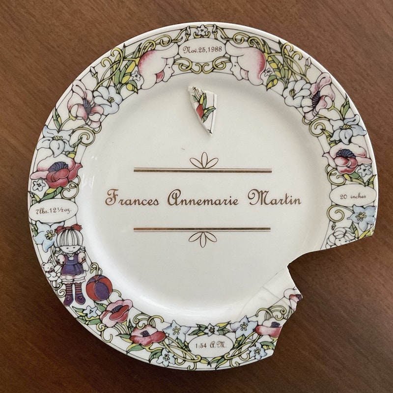 Damaged China Plate - Etsy