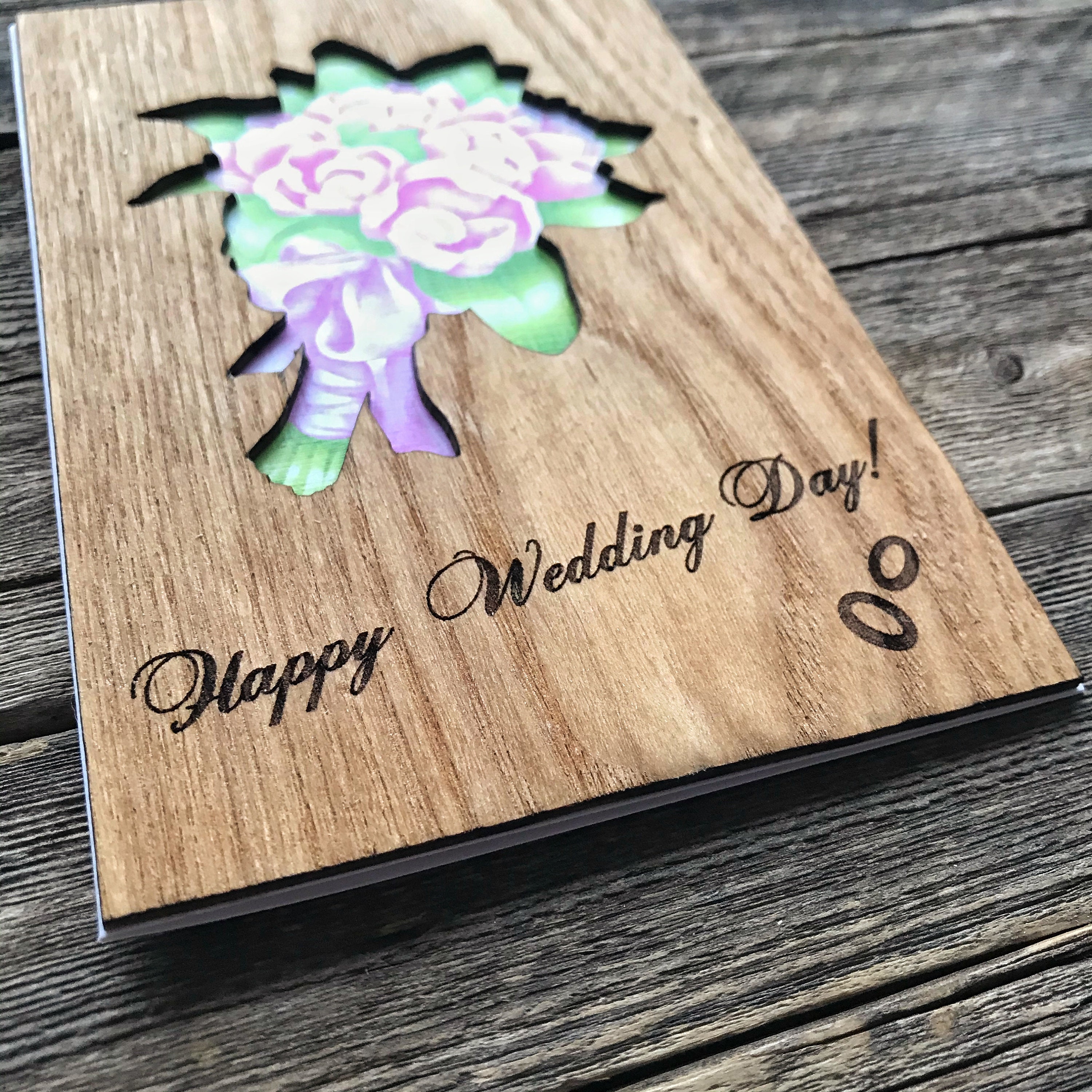 Rustic Wedding Congrats Cards