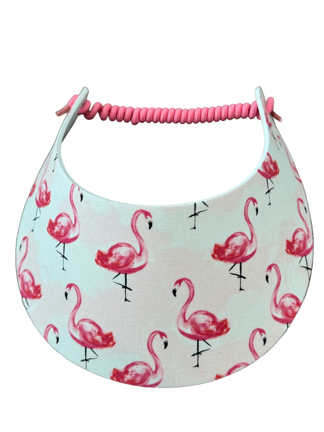 Fabric Foam Coil Sun Visor for Women - "pink Flamingo" - Pickleball ...