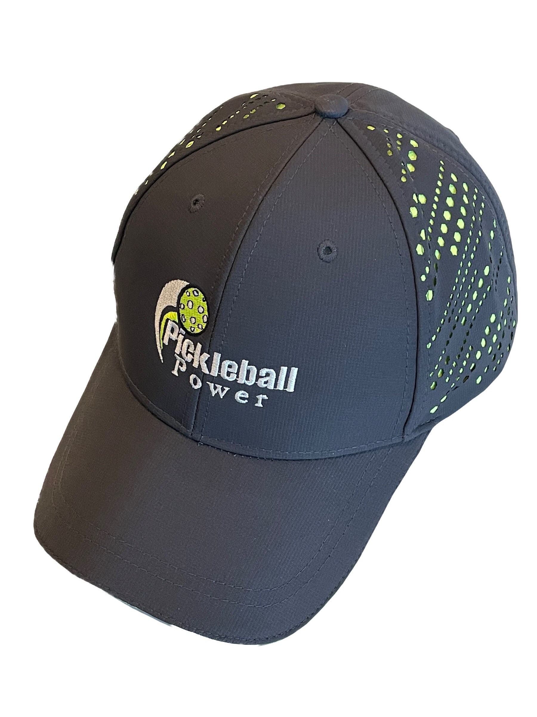 Pearl Nylon Perforated Ball Cap UV Protection Moisture Wicking Charcoal ...