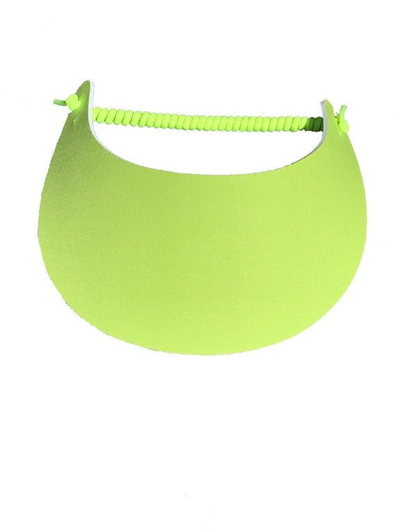Fabric Foam Coil Sun Visor for Women chartreuse - Etsy