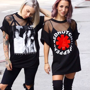 LF Inspired Shirt Mesh Red Hot Chili Peppers RHCP Shirt - Etsy