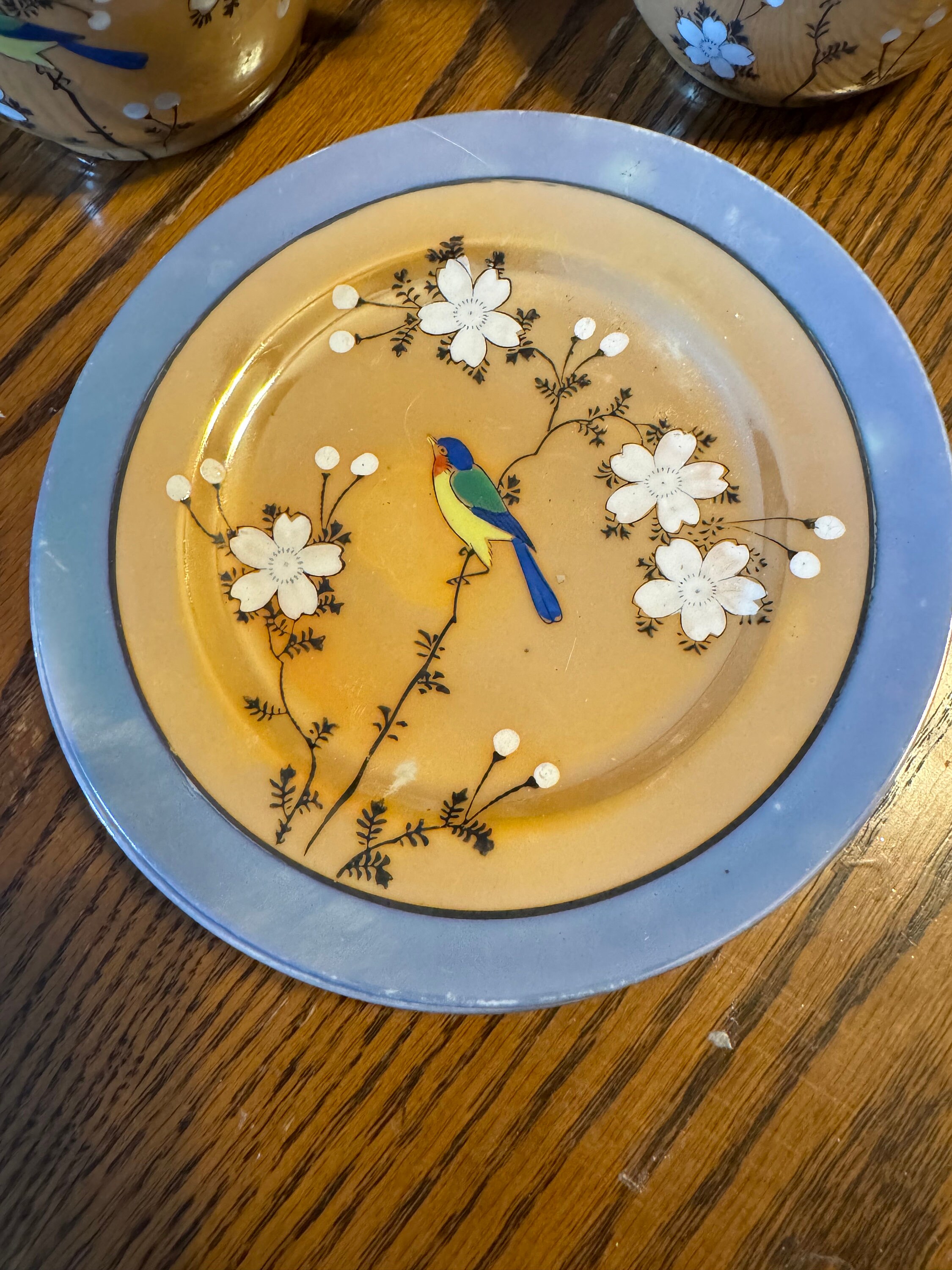 Vintage Lusterware Hand, Painted Tea Set - Etsy