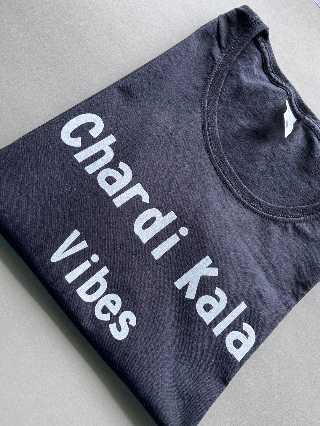 Chardi Kala Vibes Tees Chardi Kala Tshirt Gurbani Quote Tshirt Sikh T-shirts Punjabi T-shirts ...