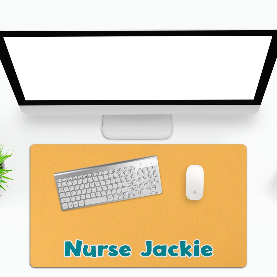 Name Desk Pad, Personalized Desk Cushion Pad Monogram Name Desk Blotter ...