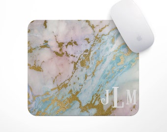 Pink and Blue Mouse Pad - Etsy
