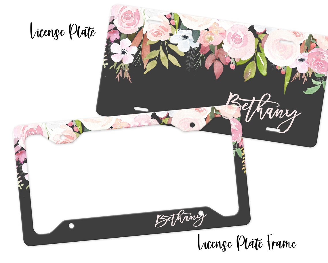 Personalized License Plate License Plate Frame Personalized - Etsy