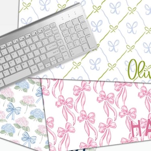 Custom Desk Pad Coquette Personalized Desk Grandmillennial Decor ...