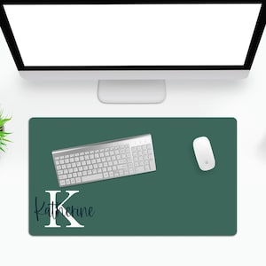 Name Desk Pad, Personalized Desk Cushion Pad Monogram Name Desk Blotter ...