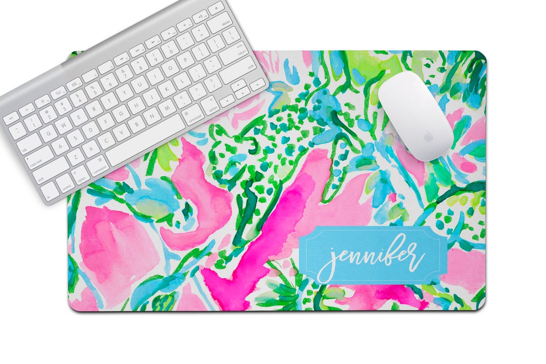 Name Desk Pad, Personalized Desk Cushion Pad Monogram Name Desk Blotter ...