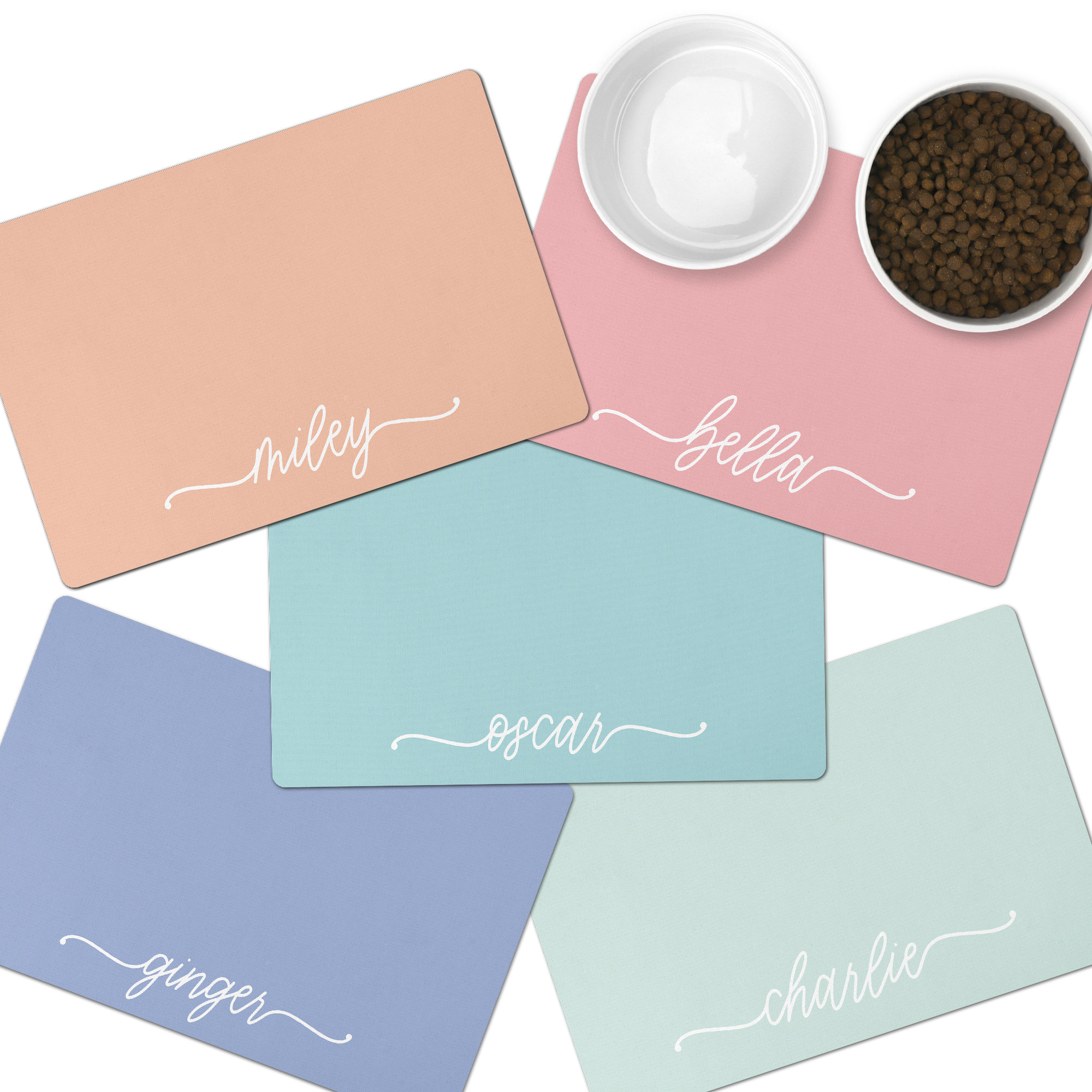 Personalized Dog Food Mat Custom Pet Gift Dog Food Mat for New Puppy ...