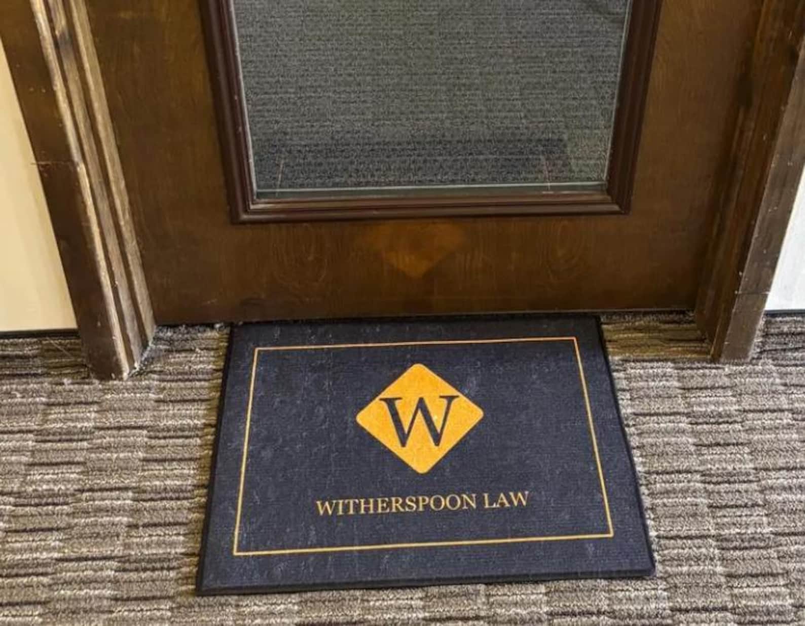Custom Business Logo Door Mat Custom Text Personalized Doormat ...