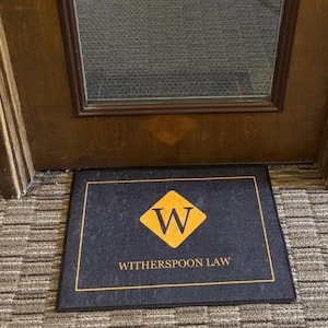 Custom Business Logo Door Mat Custom Text Personalized Doormat ...