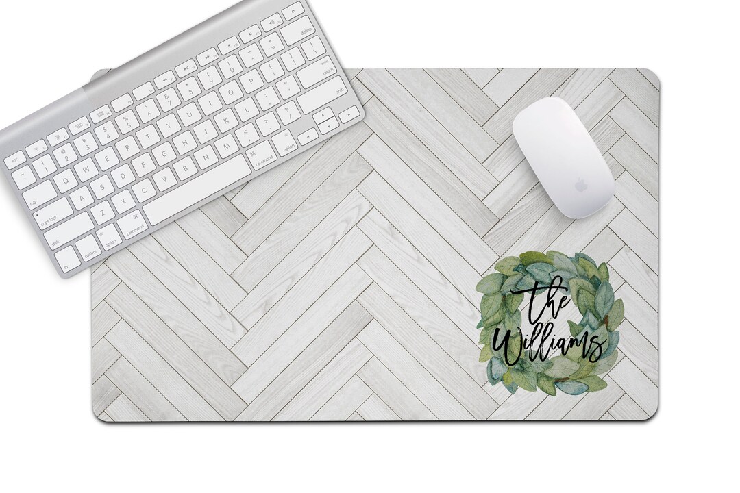 Name Desk Pad, Personalized Desk Cushion Pad Monogram Name Desk Blotter ...