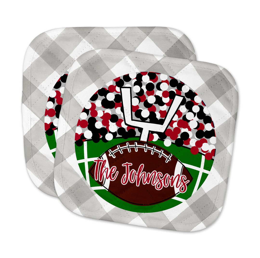 Fall Pot Holders Set Fall Football Garnet & Black FSU USC - Etsy