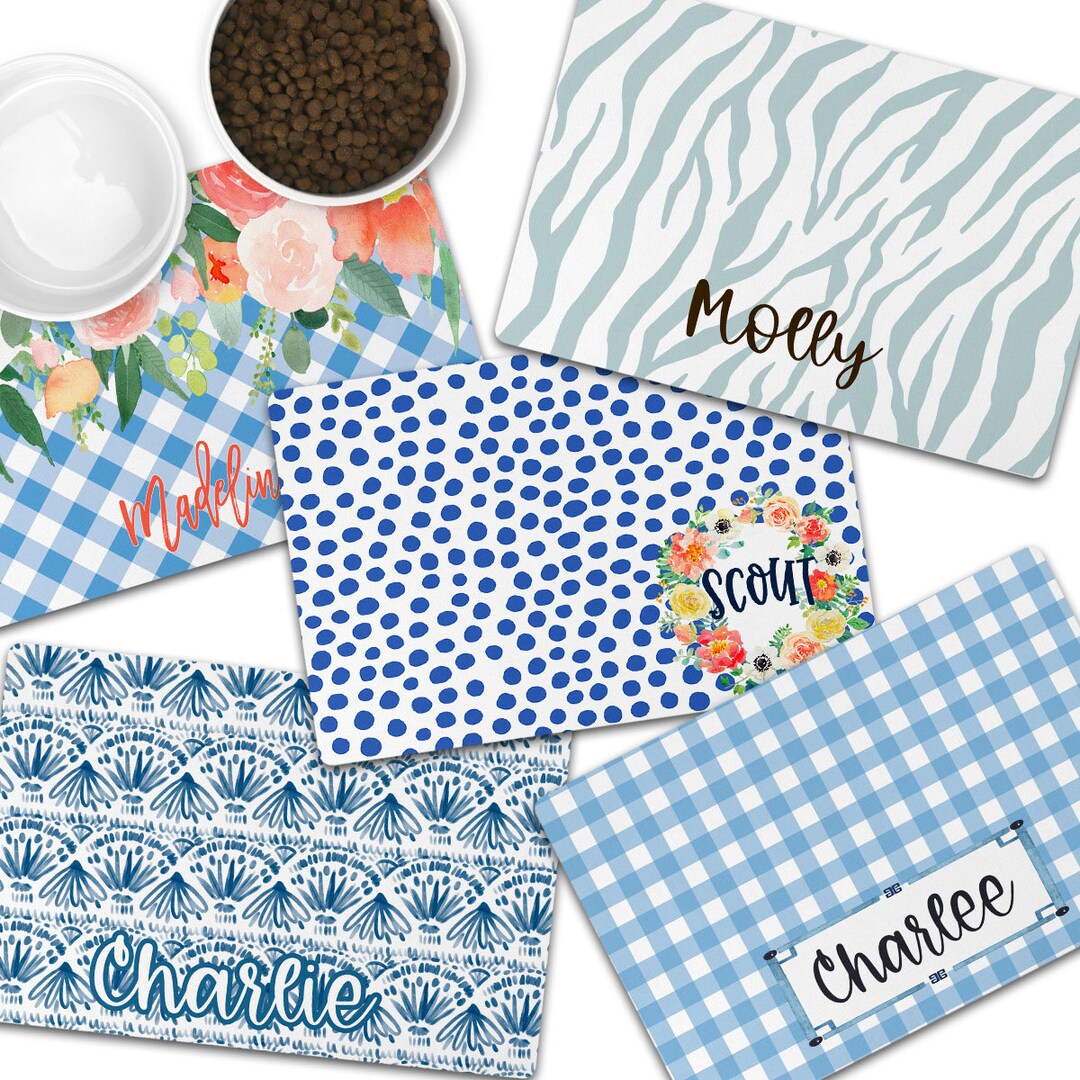 Personalized Dog Food Mat Custom Pet Gift Dog Food Mat for New Puppy ...