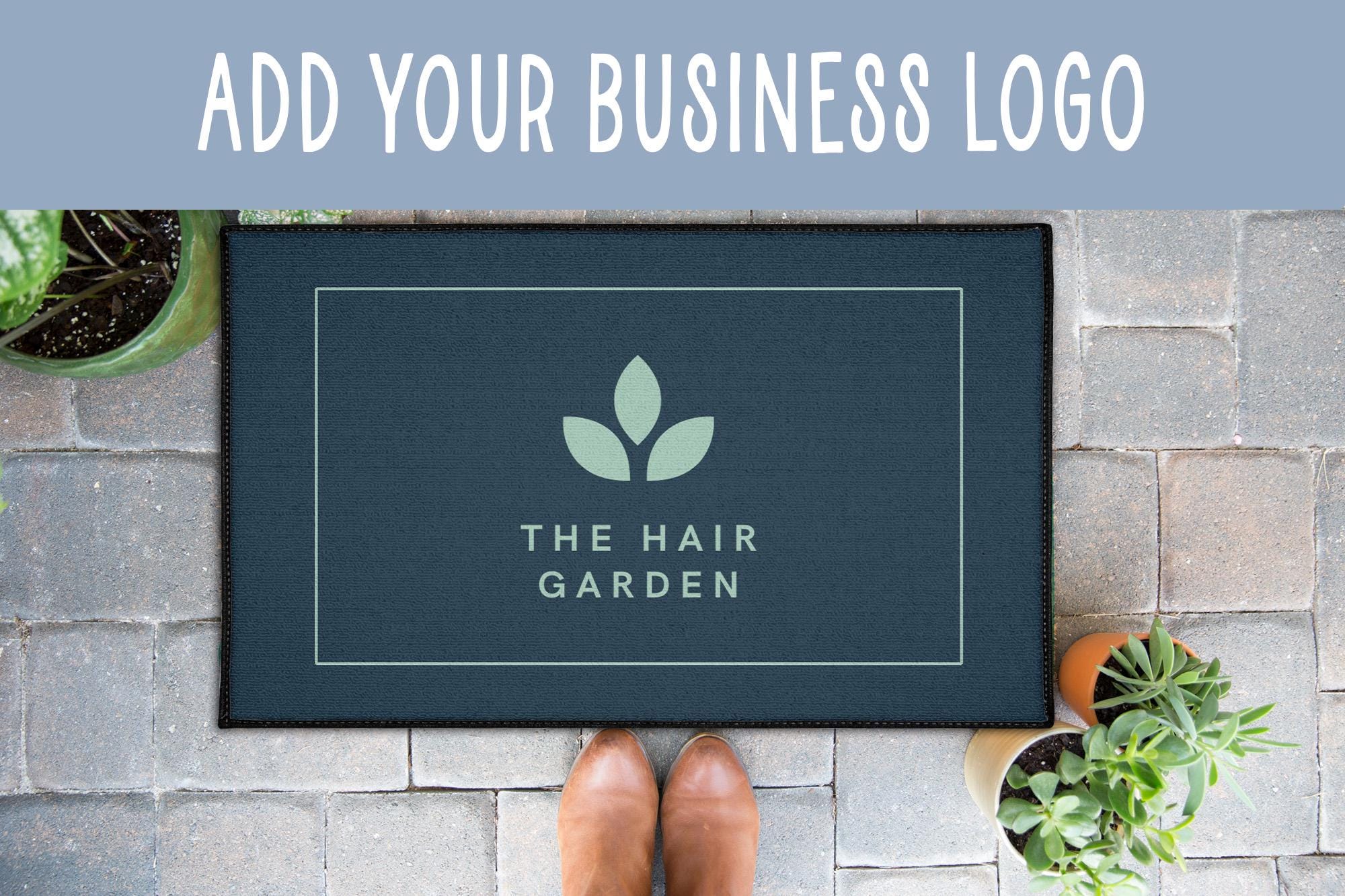 Custom Business Logo Door Mat Custom Text Personalized Doormat ...