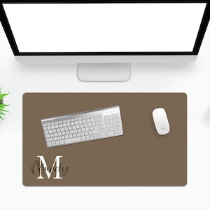 Name Desk Pad, Personalized Desk Cushion Pad Monogram Name Desk Blotter ...
