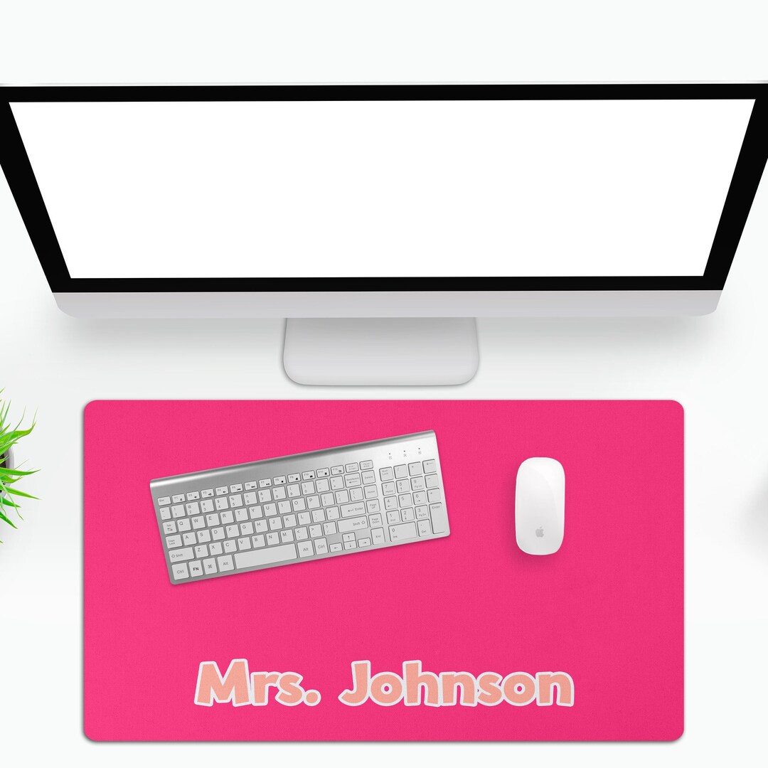 Name Desk Pad, Personalized Desk Cushion Pad Monogram Name Desk Blotter ...