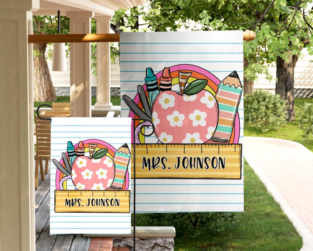 Teacher Flag Classroom Banner Sign Gift for Teacher Classroom Decor ...