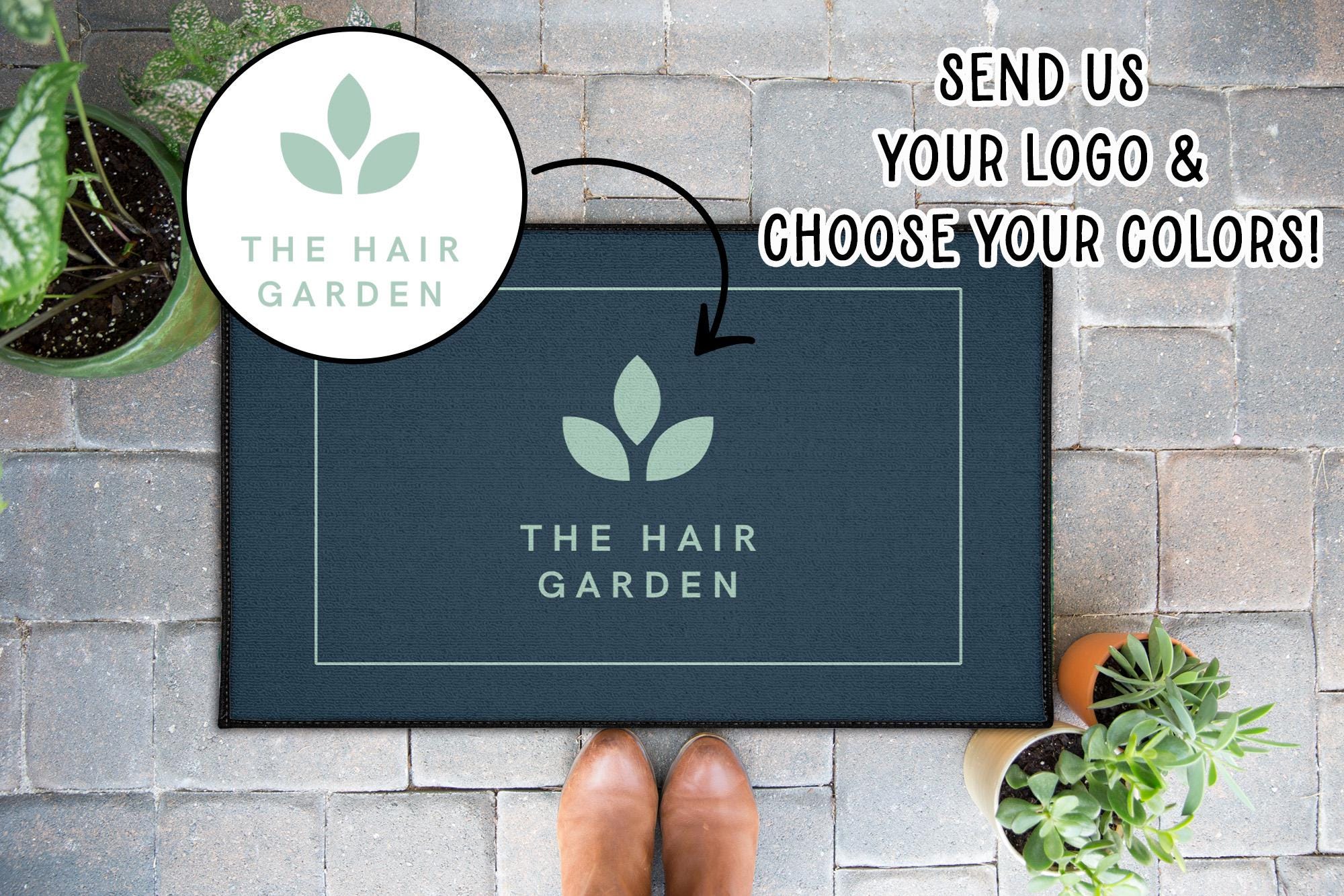 Custom Business Logo Door Mat Custom Text Personalized Doormat ...