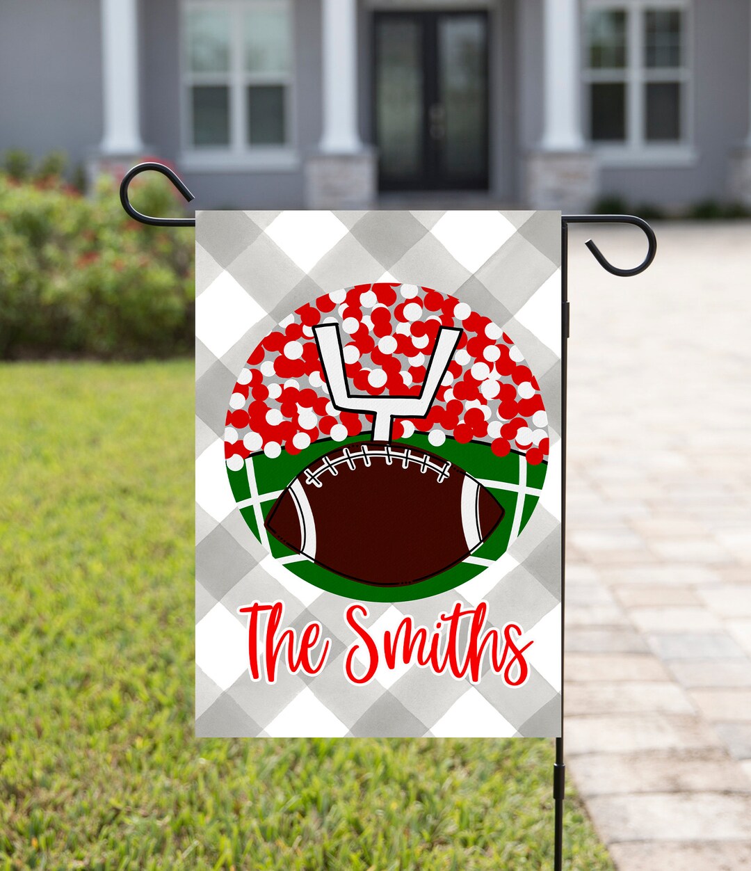 NC STATE Football Flag, Red & White Team Garden Flag, NCSU Garden Decor ...