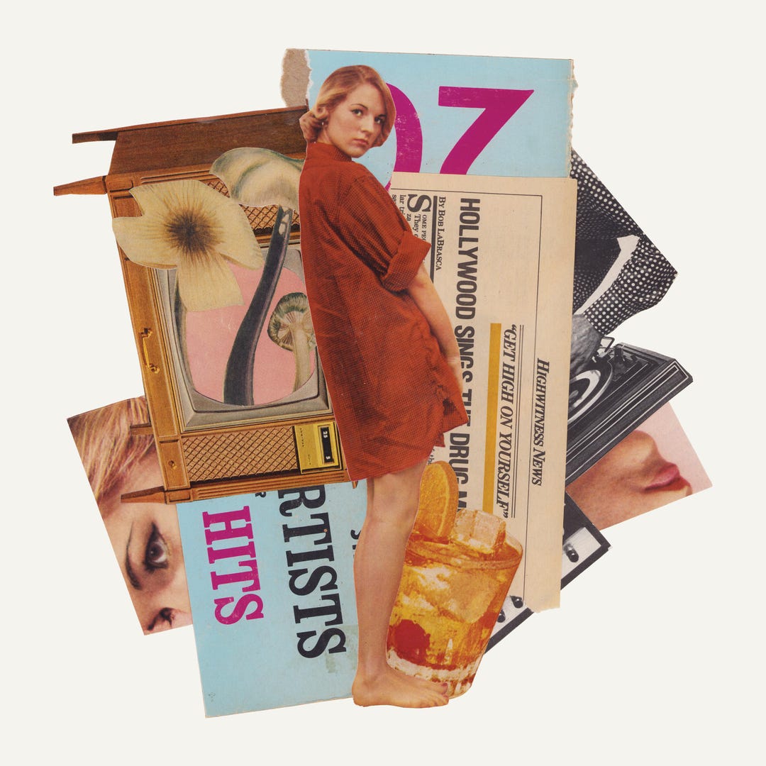 Get High on Yourself, 12" X 12" Collage Print - Etsy