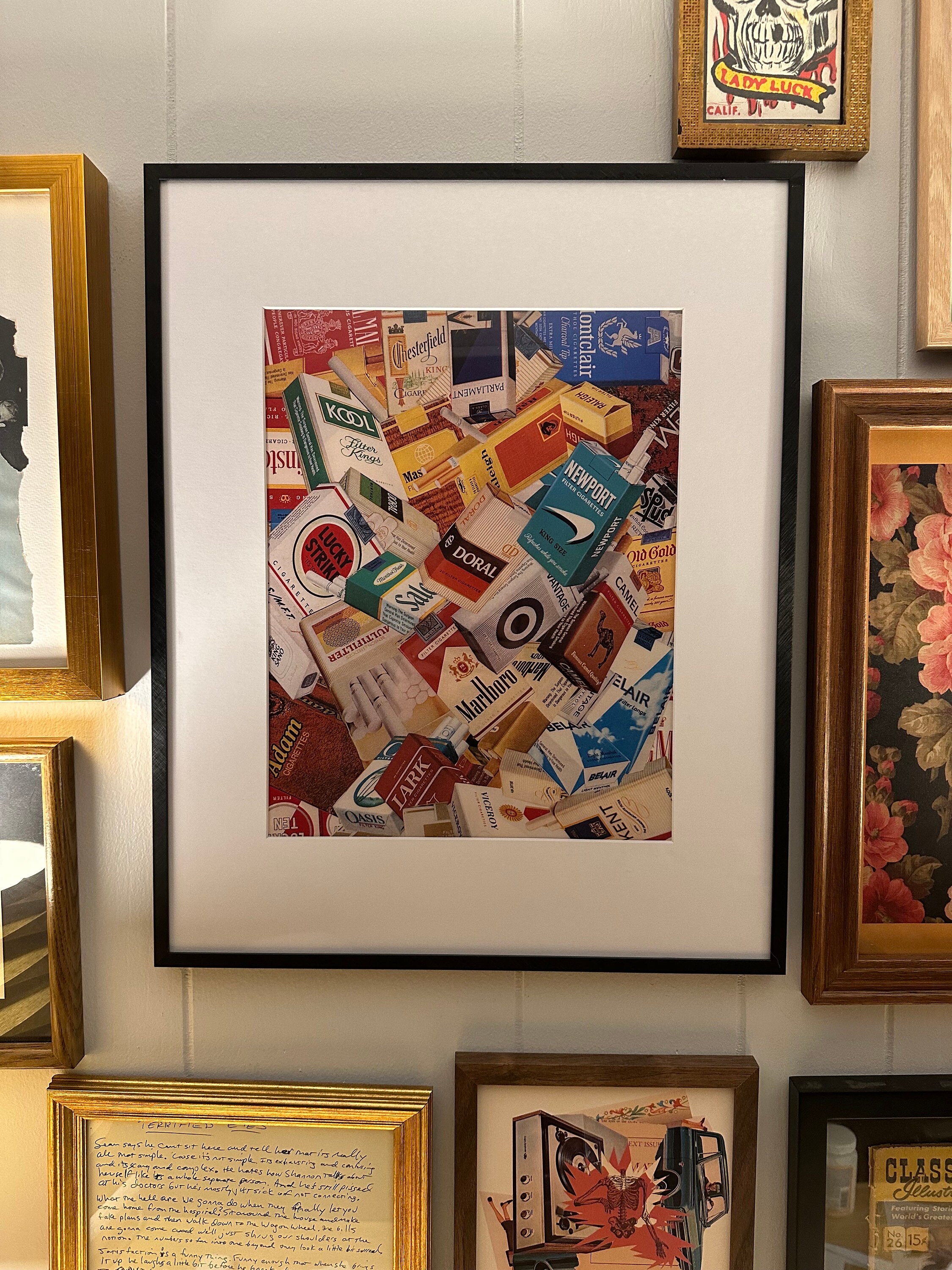 Vintage Cigarettes Collage Print, 11" X 14" - Etsy