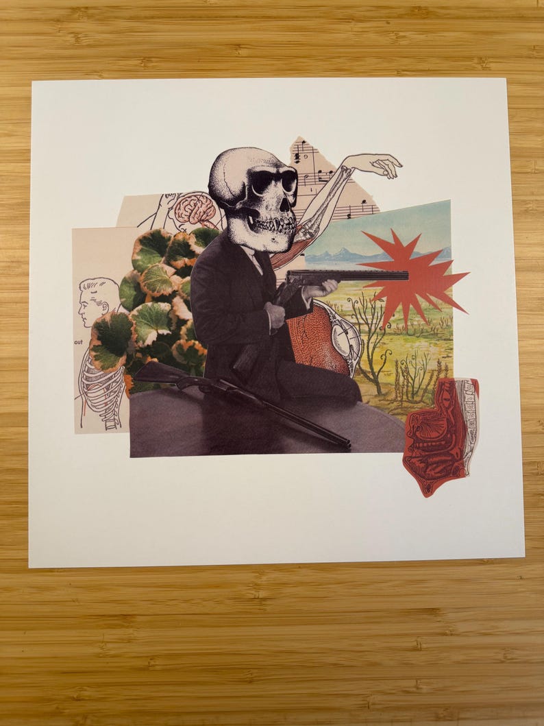 Surrealist Anatomy 12" X 12" Collage Print - Etsy