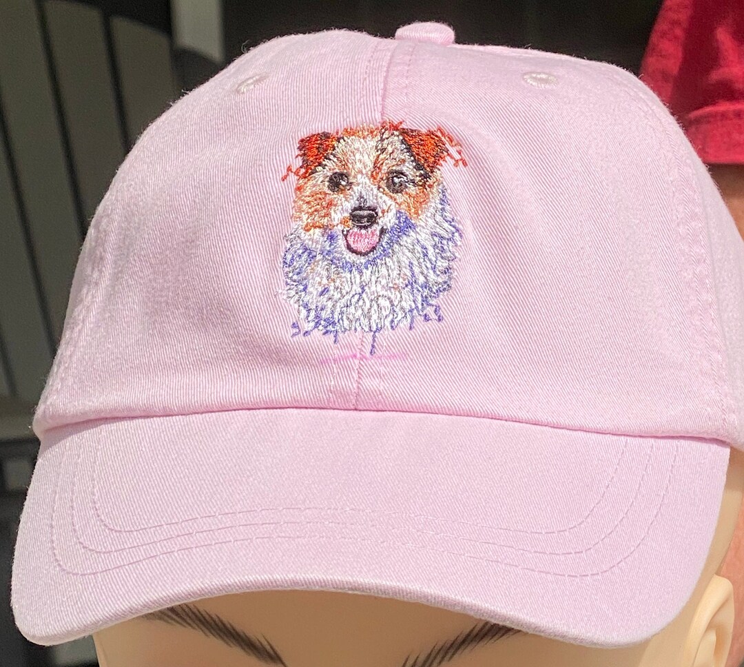 Embroidered Jack Russell Terrier Hat: Garment-washed Cotton Twill Pet ...