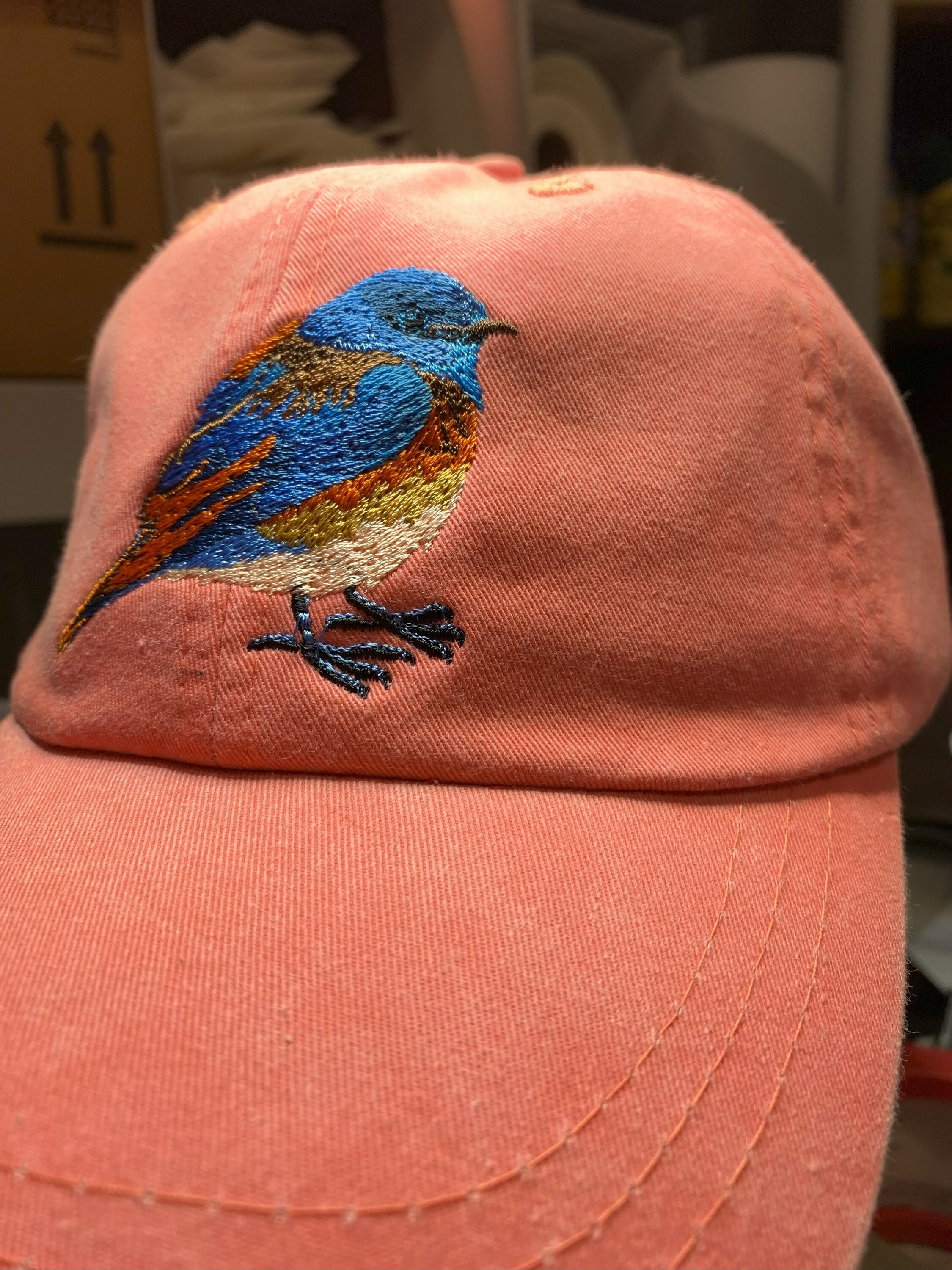 Bluebird Embroidered Baseball Hat, Embroidered Gift for Bird Lovers ...