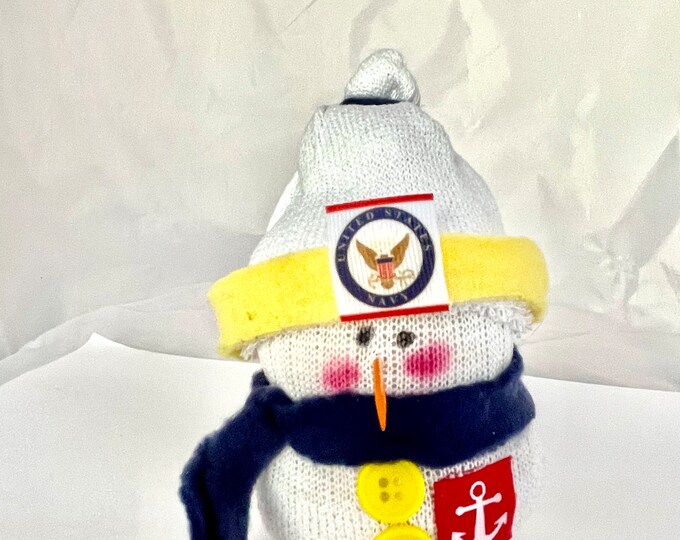 Navy Salute Snowman - Etsy