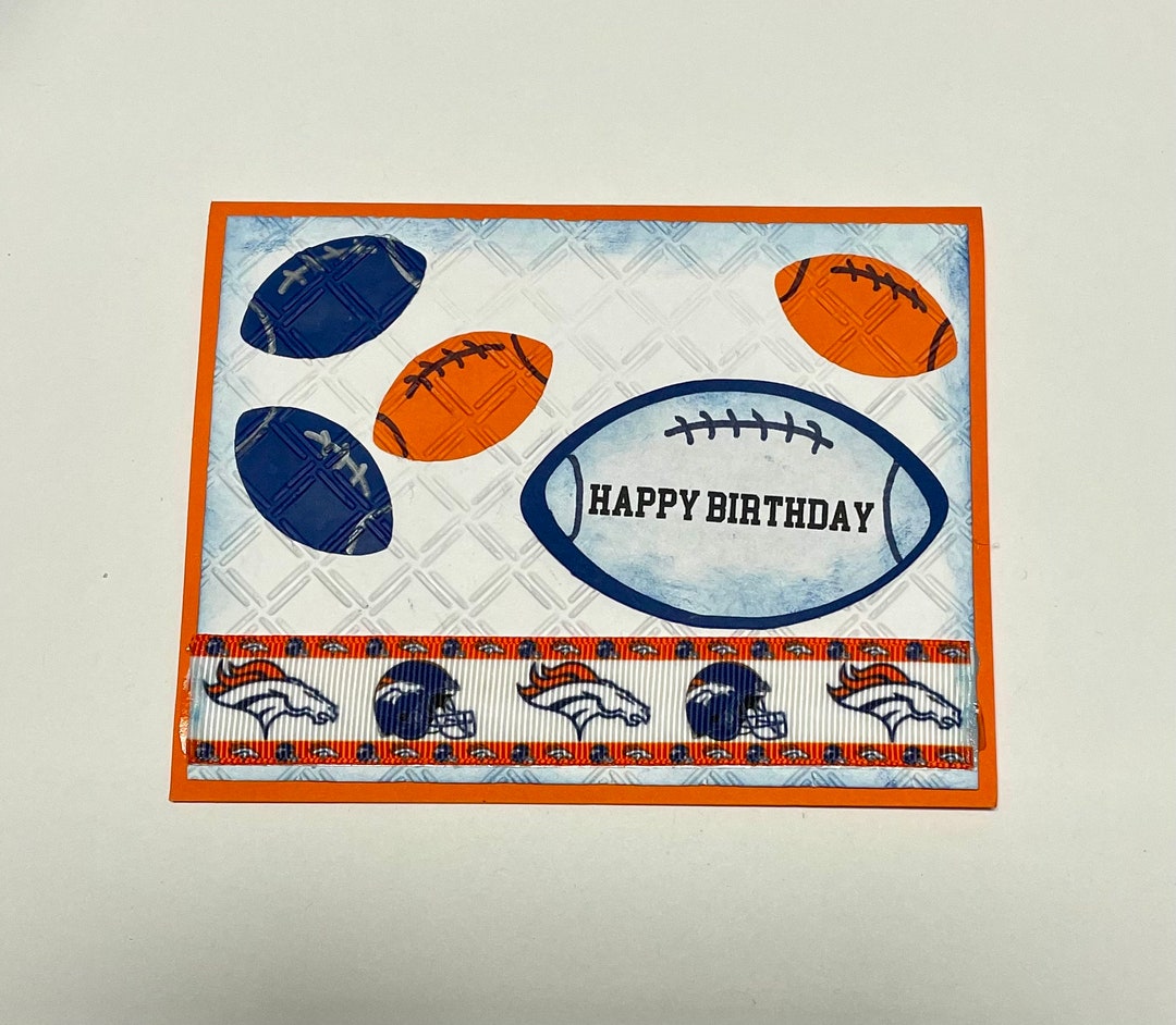 Denver Broncos,denver Broncos Card,denver Broncos Birthday Card,denver ...