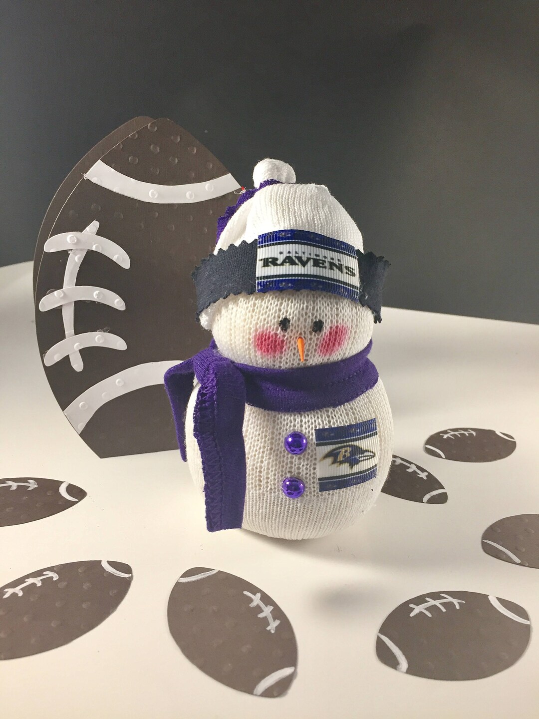 Baltimore Ravens,sock Snowman,baltimore,ravens,gift for Ravens Fan,nfl ...