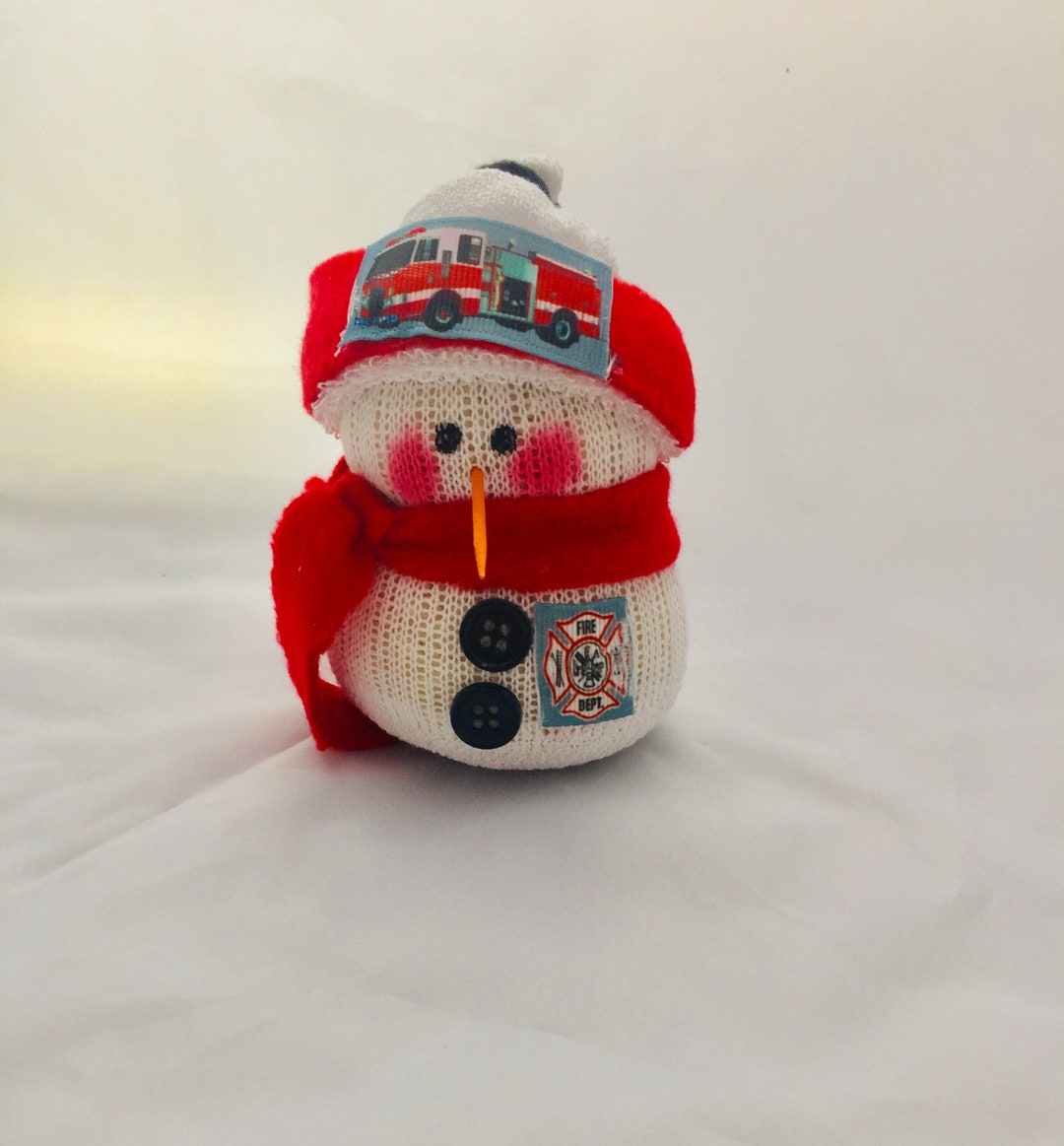 Unique Fireman First Responders Snowman,gift for Fireman,fireman ...