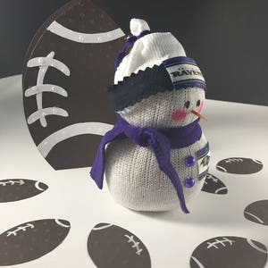 Baltimore Ravens,sock Snowman,baltimore,ravens,gift for Ravens Fan,nfl ...