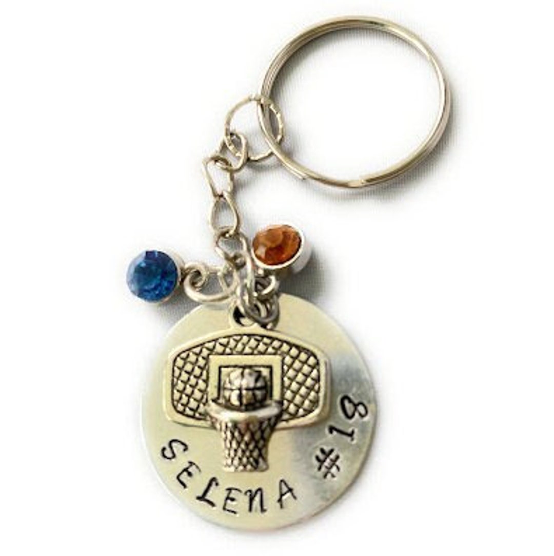 Personalized Basketball Keychain, Player Name and Number, Basketball ...