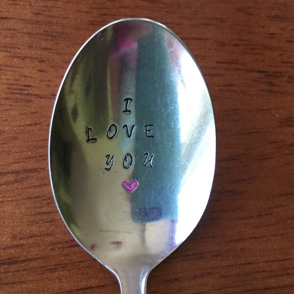 Hand Stamped Spoon - Etsy