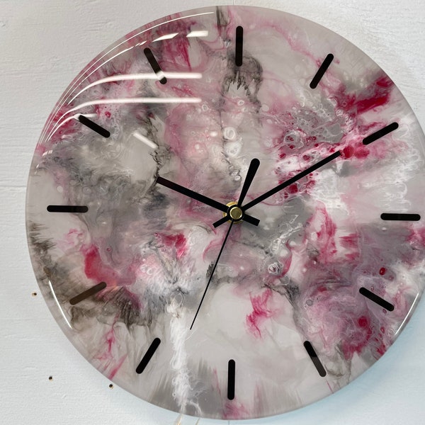 Red Kitchen Clock - Etsy