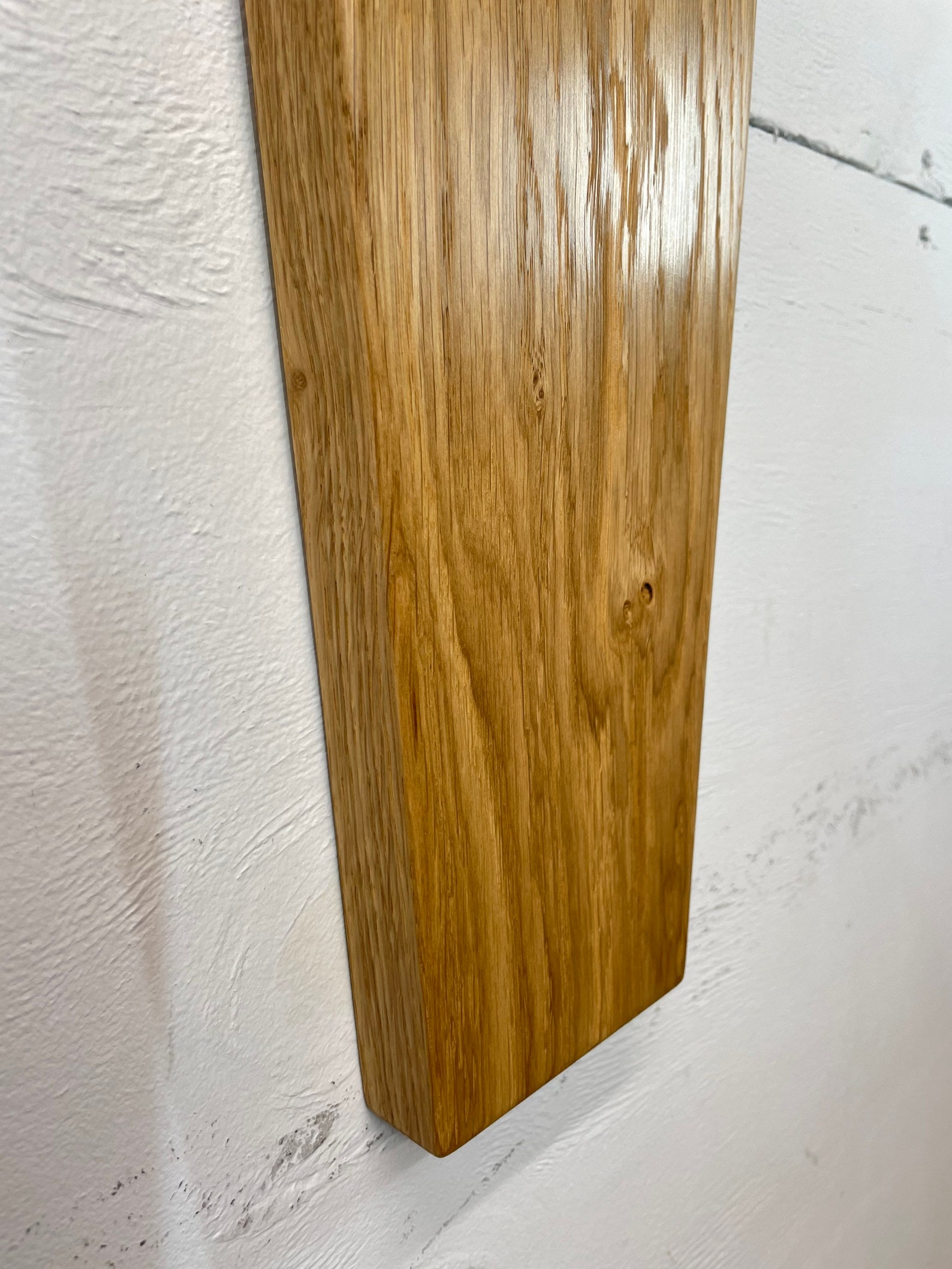 Long Narrow Modern English Oak Wooden Wall Clock Wood Clock | Etsy