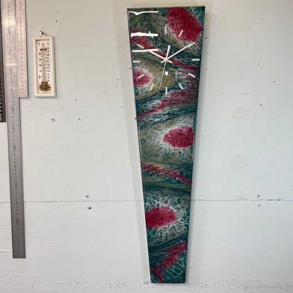 Narrow Vertical Wall Clock - Etsy