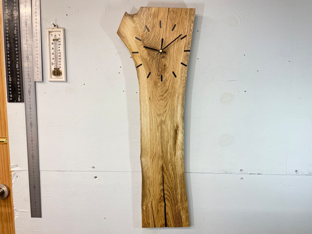 English Oak Wall Clock, Wooden Clocks, Unusual Wall Clock, Wooden Wall ...