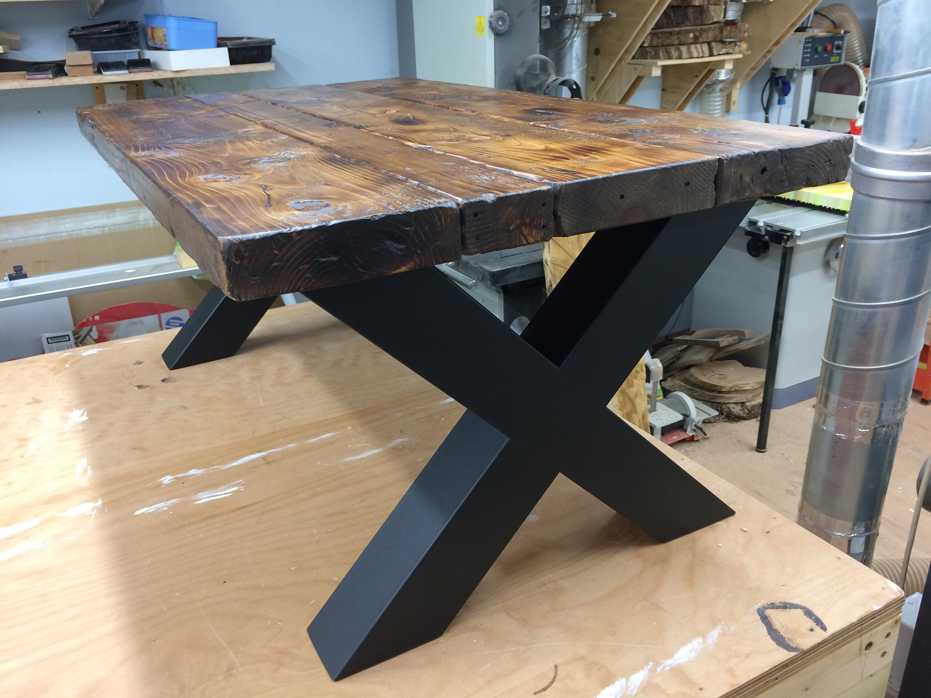 Rustic Industrial Style Coffee Table Farmhouse Coffee Table | Etsy