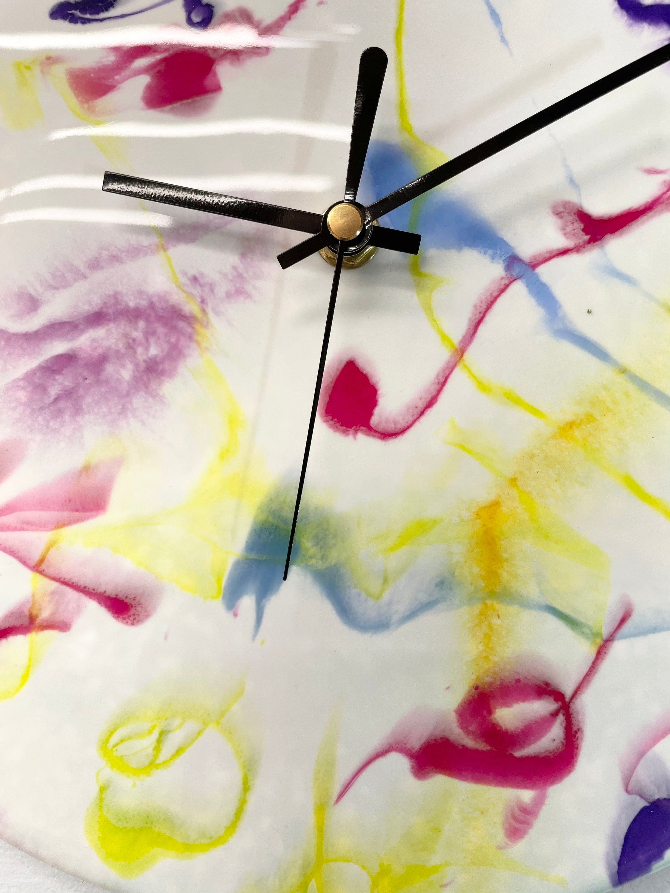 Abstract Resin Wall Clock Unusual Wall Clock Modern Wall | Etsy
