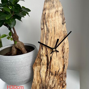 Wooden Desk Clock, Sweet Chestnut Clock, Silver Birch, English Oak ...