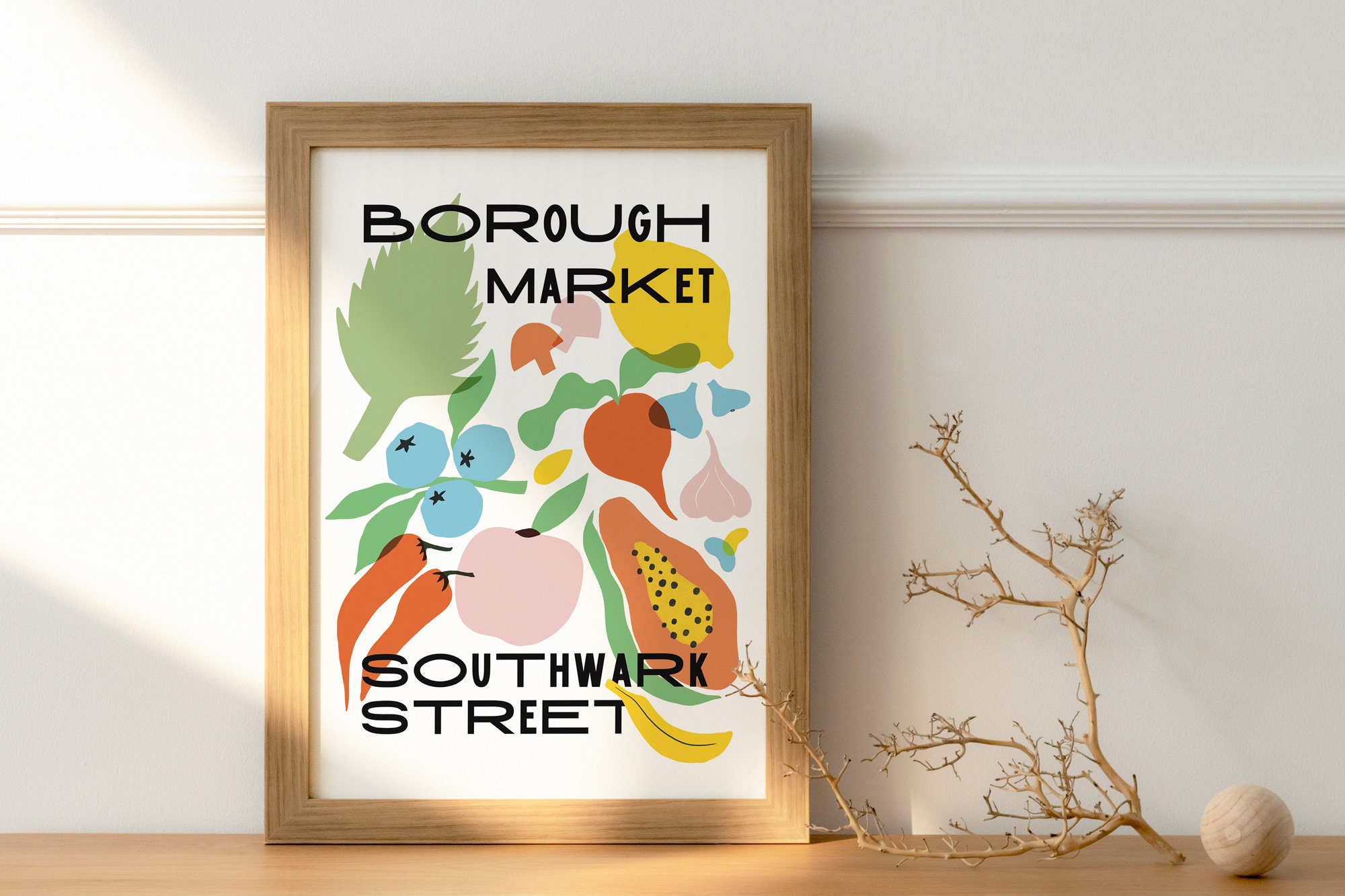 Sample Borough Market Art Print / Borough Market Digital Art Print ...