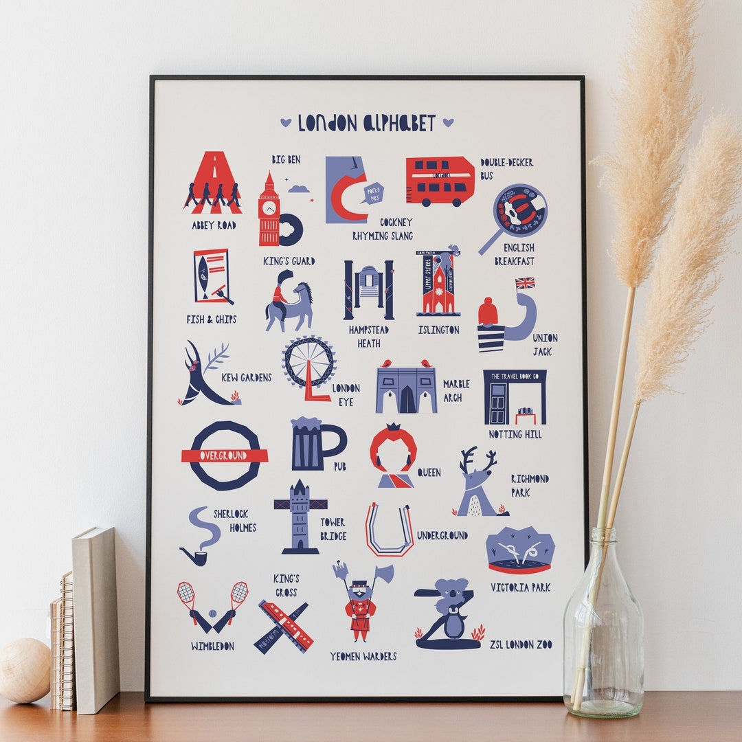 Sample London Alphabet Digital Print / London City / Central London ...